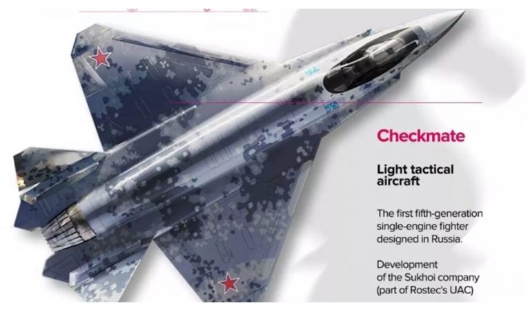 El nuevo caza ruso Su-75 "Checkmate" podría llevar "camuflaje ...